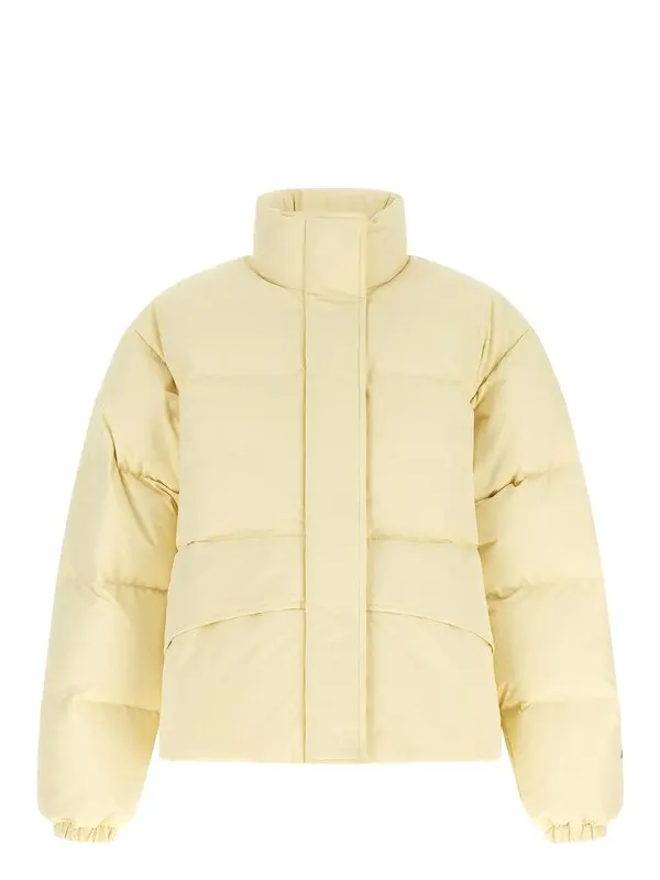 JIL SANDER Technical Fabric Quilted Down Jacket - Cream