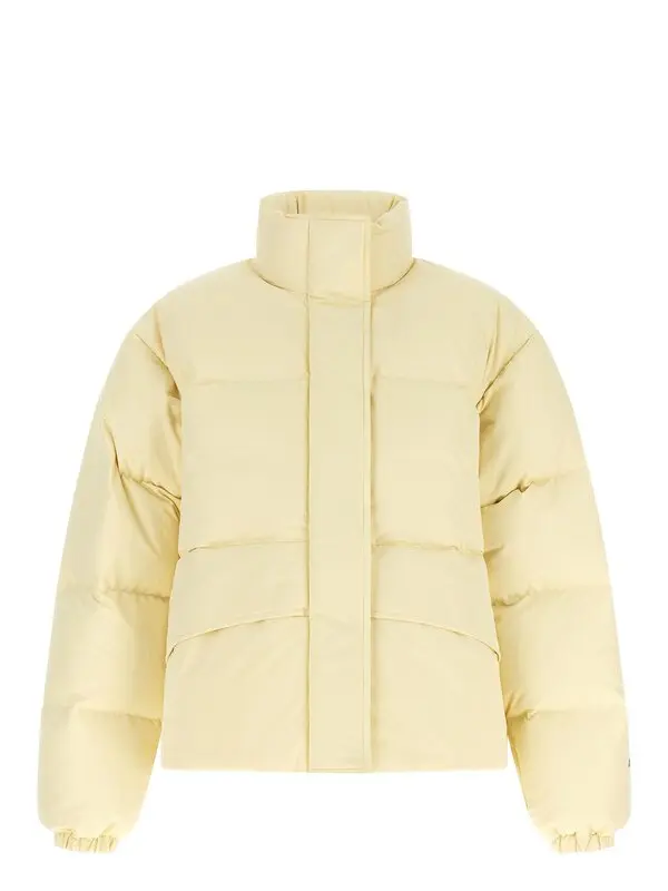 JIL SANDER Technical Fabric Quilted Down Jacket - Cream