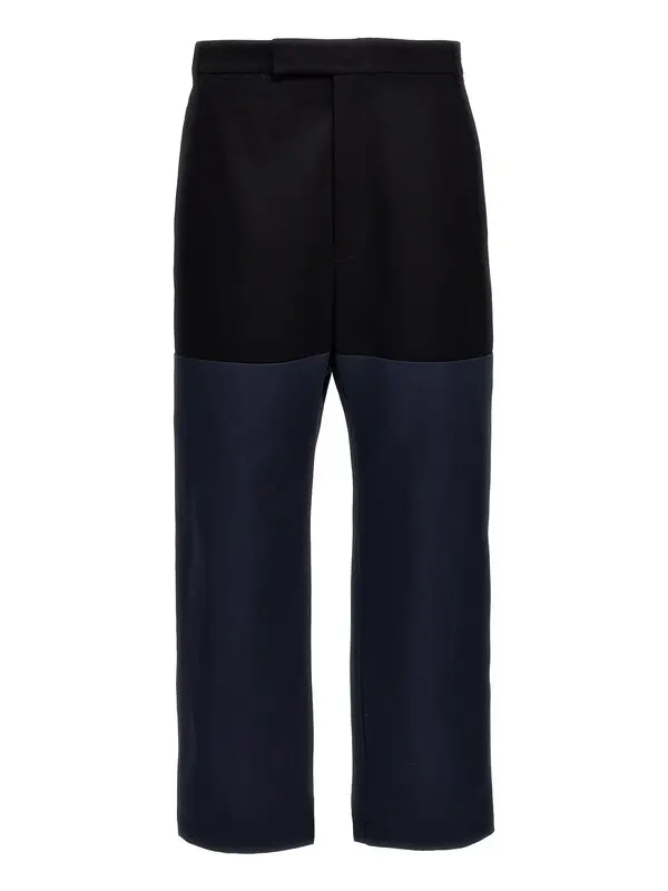 Thom Browne Unconstructed Combo' Pants - Blue