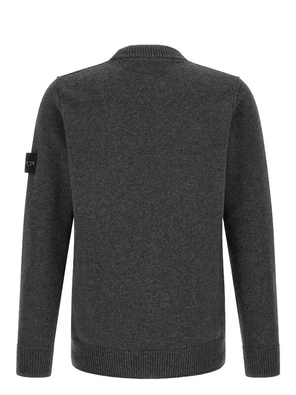Stone Island Knit Pullover Jumper - Gray