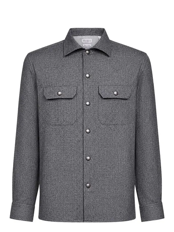 Brunello Cucinelli Wool Shirt - Multicolor
