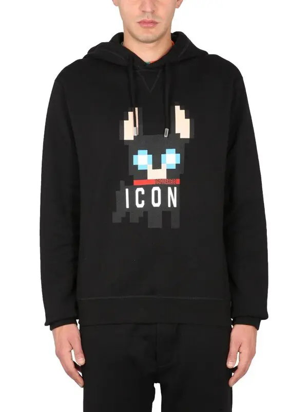 Dsquared2 Cyrus Cool Icon Hoodie - Black