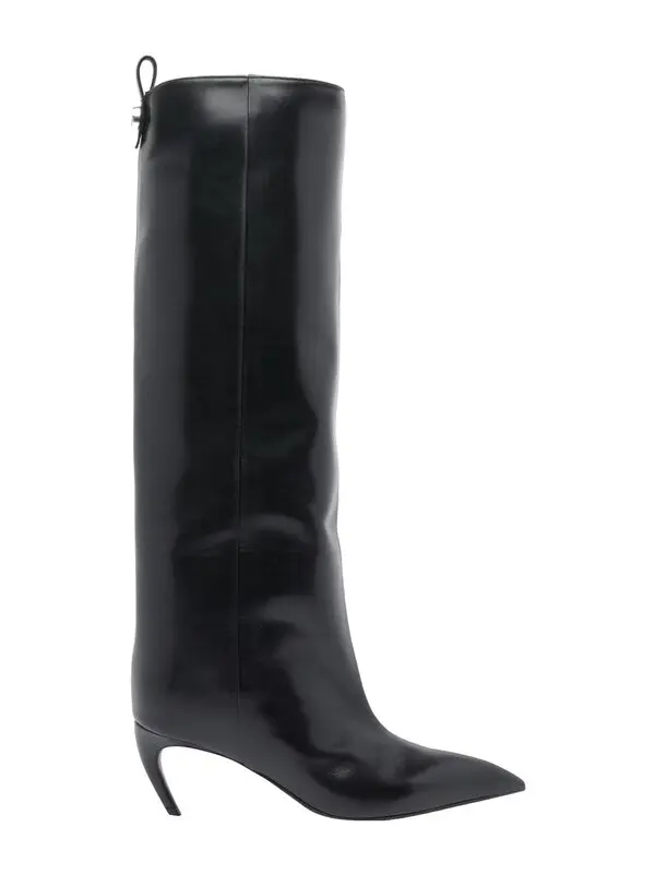 Attico Lea Pump Boots - Black