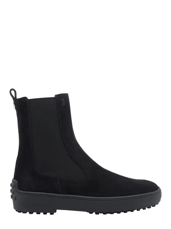 TOD'S Winter Gommino Booties - Black