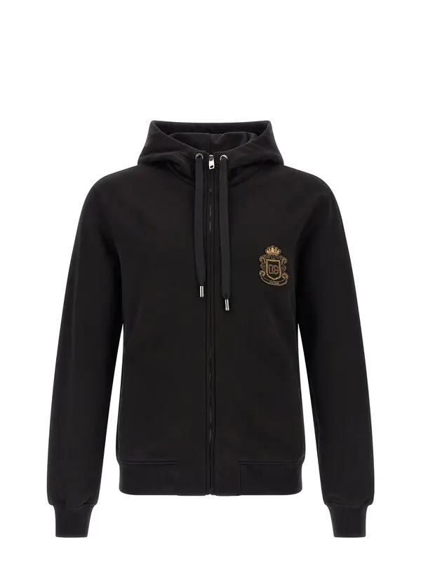Dolce & Gabbana Coat Of Arms Hoodie - Black