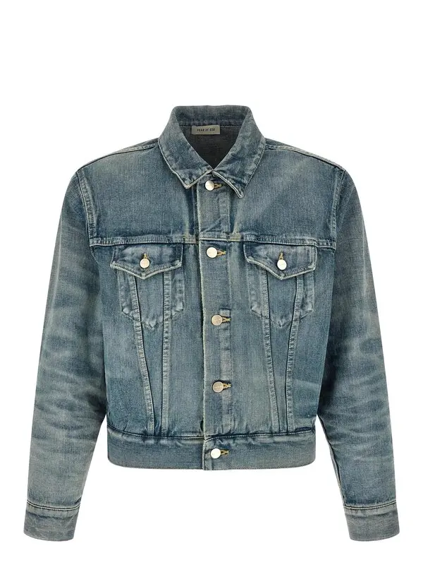 Fear Of God Classic Trucker' Jacket - Blue