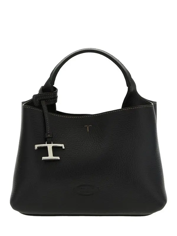 TOD'S Micro Leather Handbag - Black