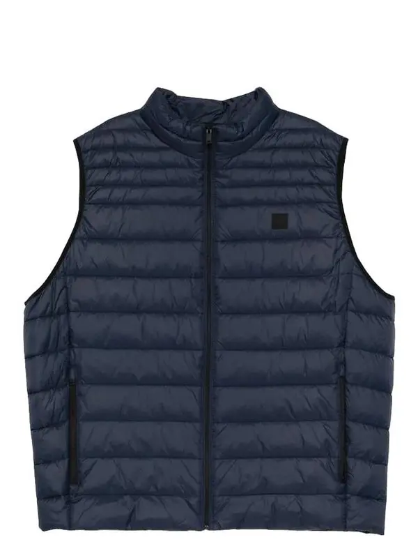 BOSS Padded Zip-fastening Waistcoat - Blue