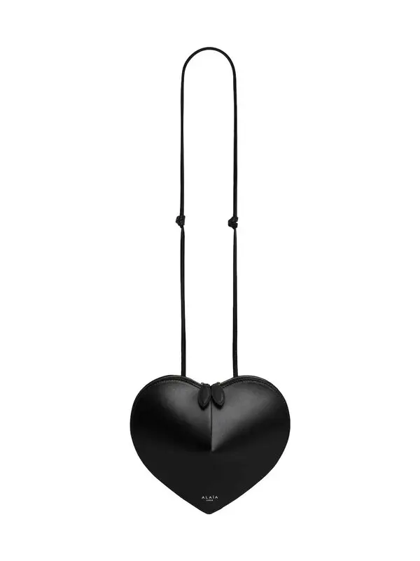 Alaïa Calfskin Le Coeur Bag - Black