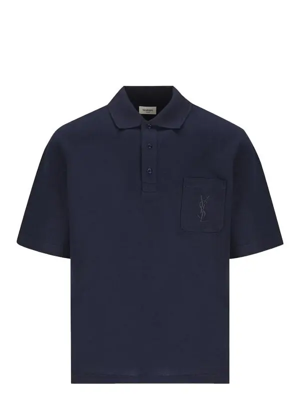 Saint Laurent Polo Shirts - Blue
