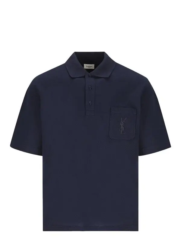 Saint Laurent Polo Shirts - Blue