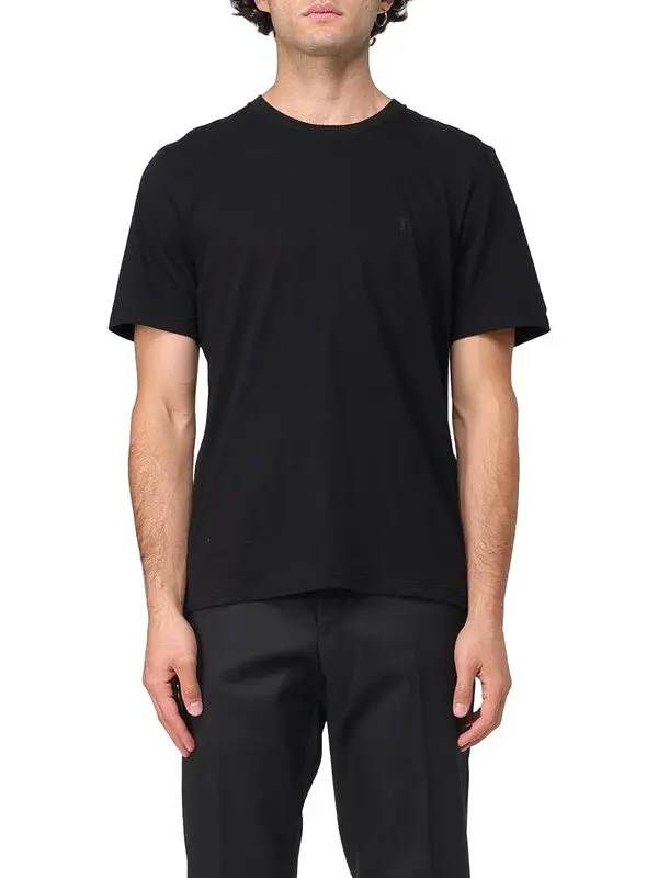 Saint Laurent Basic Cotton T-shirt - Black