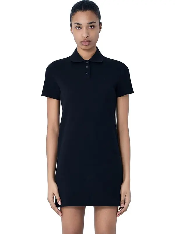 Saint Laurent Polo Mini Dress - Black