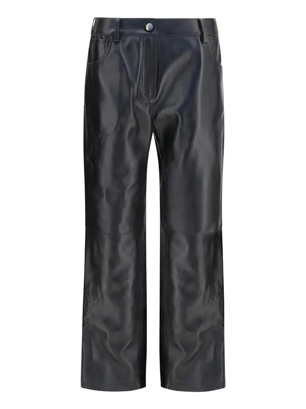 Magda Butrym Leather Pants - Black