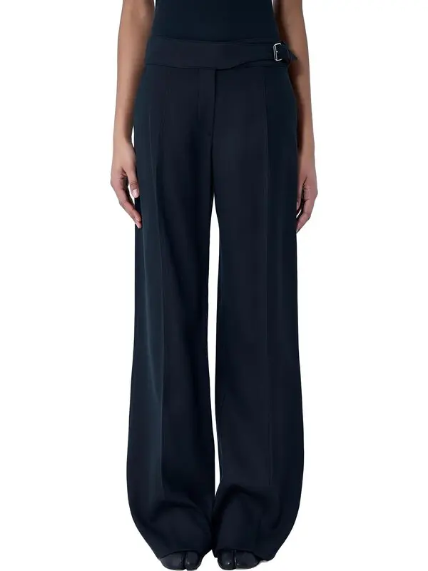 Sportmax Tailored Wide Leg Trousers - Black