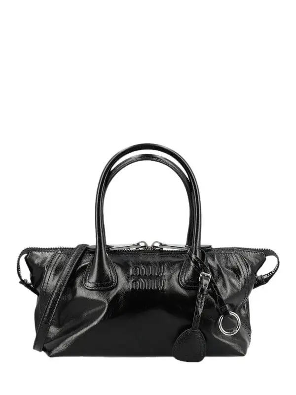 Miu Miu Leather Shoulder Bag - Black