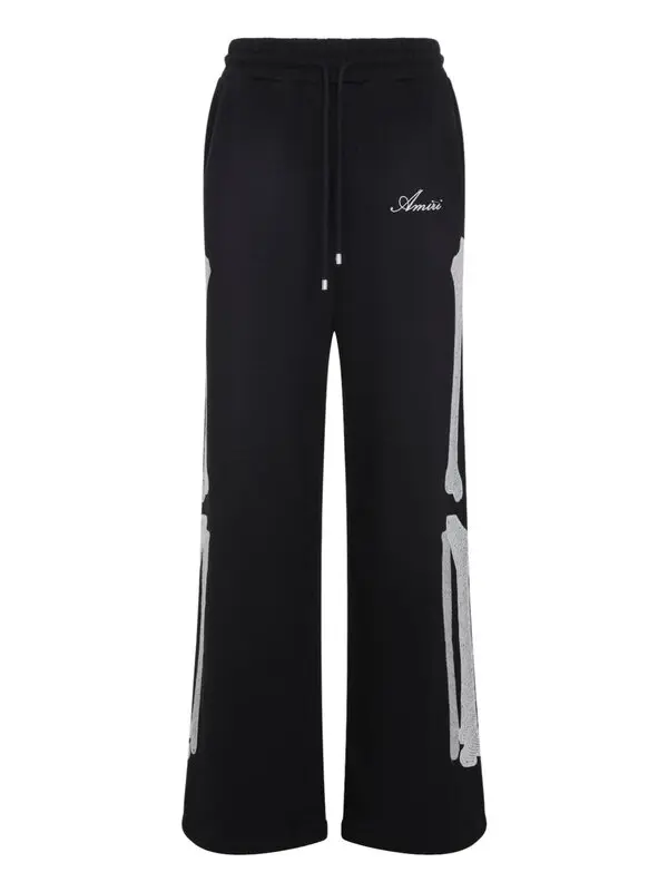 Amiri Bones Oversized Sweatpants - Black