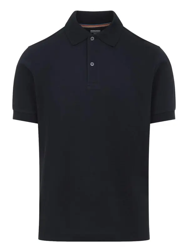 Paul Smith Emb Placket Polo - Blue