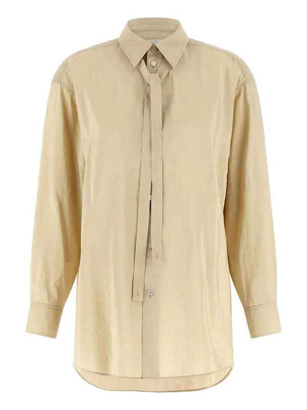 LEMAIRE Long Silk Shirt - Cream