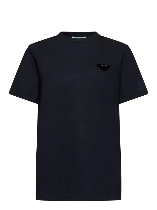 Prada Logo Cotton T-shirt - Multicolor