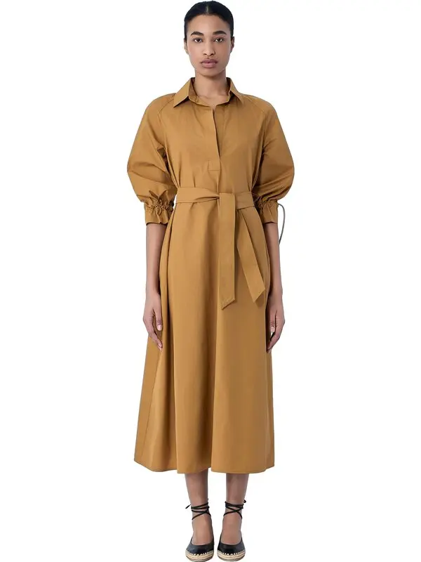 Max Mara Belted Shirt Dress - Multicolor