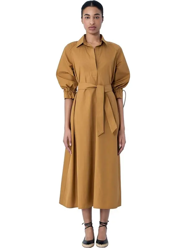 Max Mara Belted Shirt Dress - Multicolor