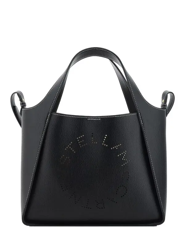 Stella McCartney Faux Leather Shoulder Bag - Black
