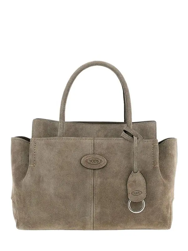 TOD'S Suede Bucket Bags - Gray