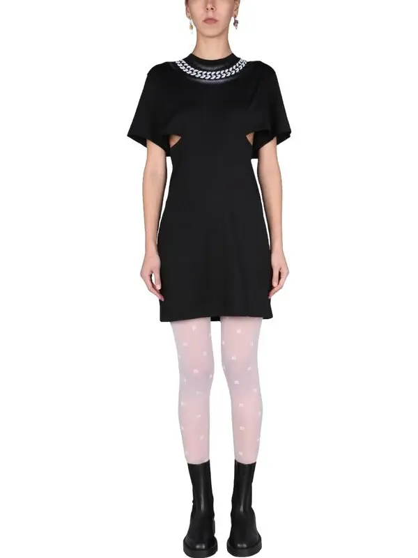 Givenchy 3d Chain Print Dress - Black