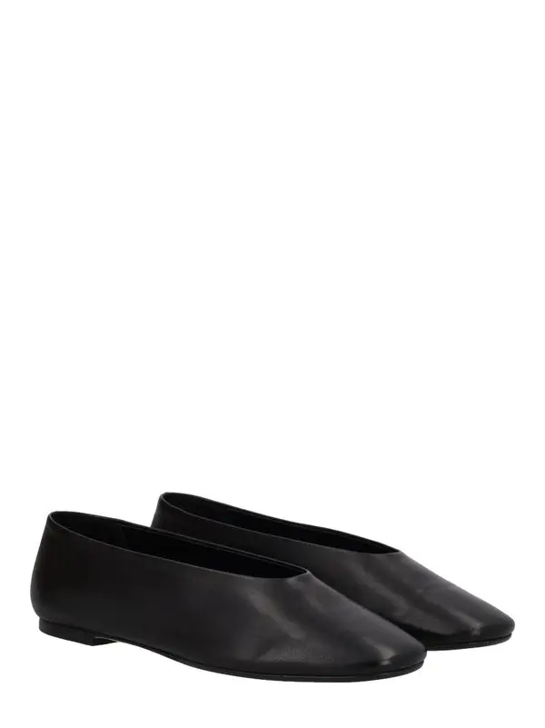 AeydĒ Dancer Kirsten Nappa Leather Flats - Black