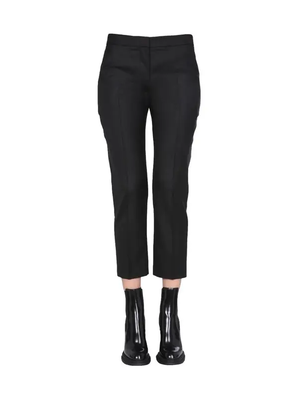 Alexander McQueen Cropped Trousers - Black