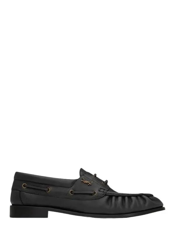 Saint Laurent Calfskin Loafers - Black