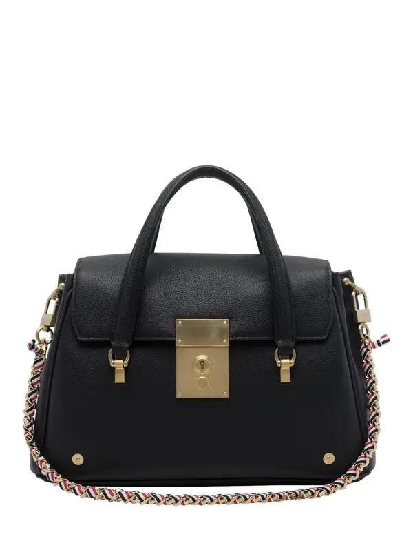 Thom Browne Small Bolton Handbag - Black