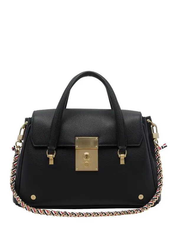 Thom Browne Small Bolton Handbag - Black
