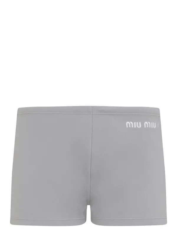 Miu Miu Polyamide Shorts - Gray