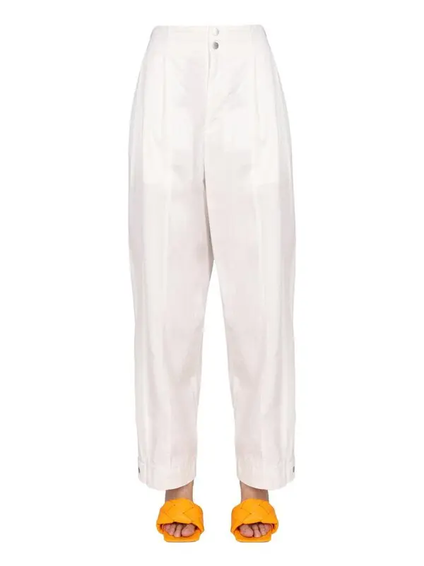 Bottega Veneta Wide Leg Pants - White