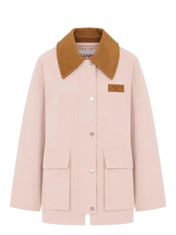 GANNI Twill Jacket - Pink