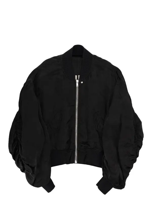 Rick Owens Bucket Flight Bomber Jacket - Black