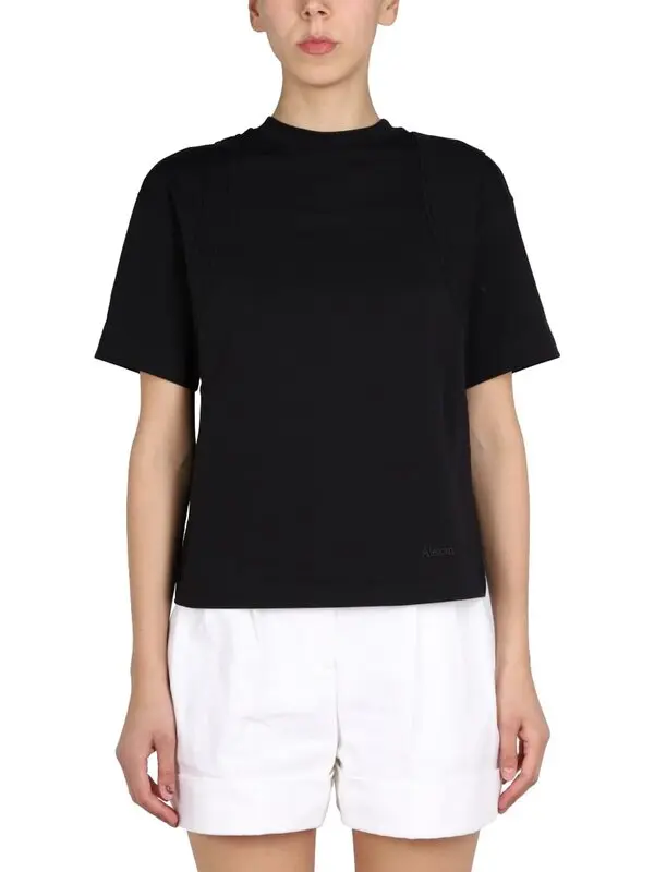 Alexander McQueen Circle Crewneck T-shirt - Black