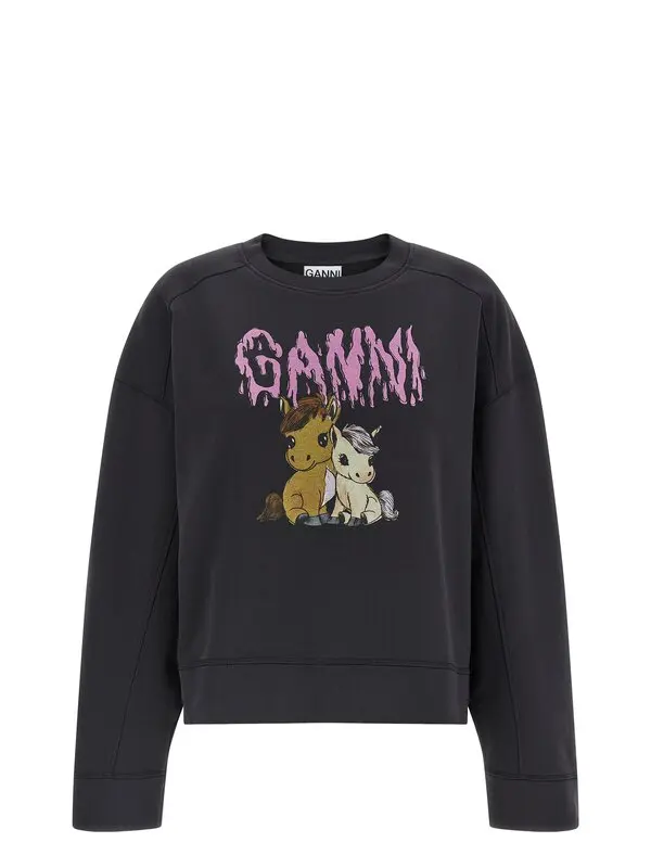GANNI Isoli Sweatshirt - Black