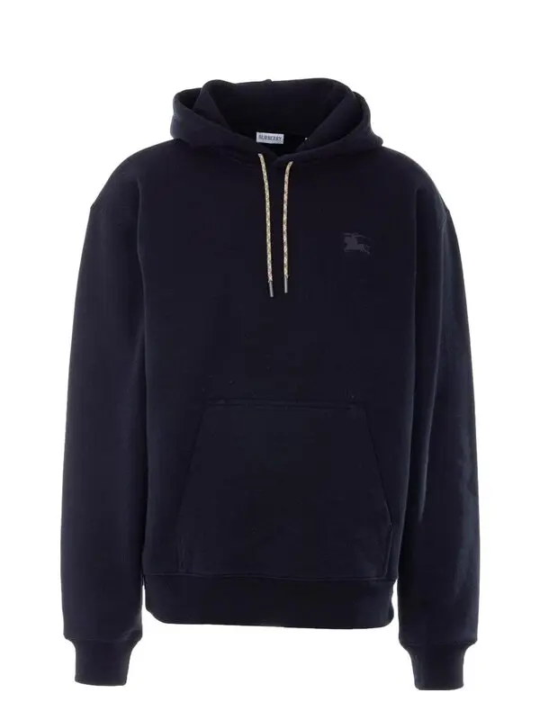 Burberry Reilly Hoodie With Check Patch - Black