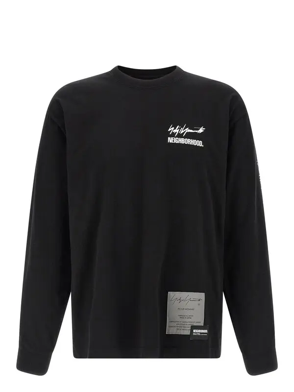 Yohji Yamamoto Nh 'ls Tee' T-shirt - Black