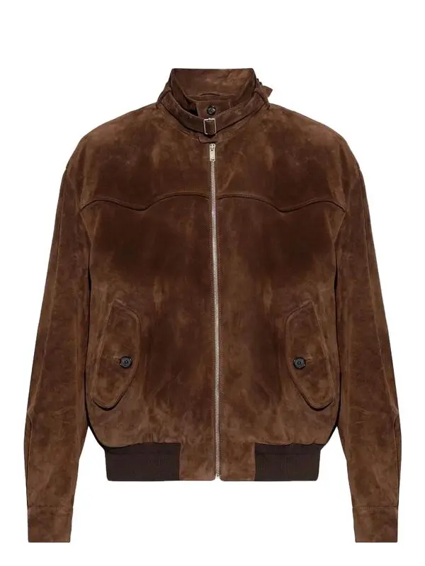 Alexander McQueen Jackets Leather Jackets - Brown