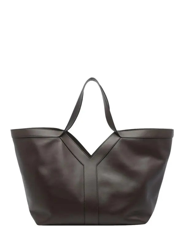 Saint Laurent Y Tote Leather Bag - Green