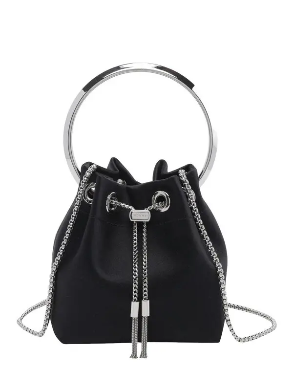 JIMMY CHOO Bon Bon Bucket Bag - Black