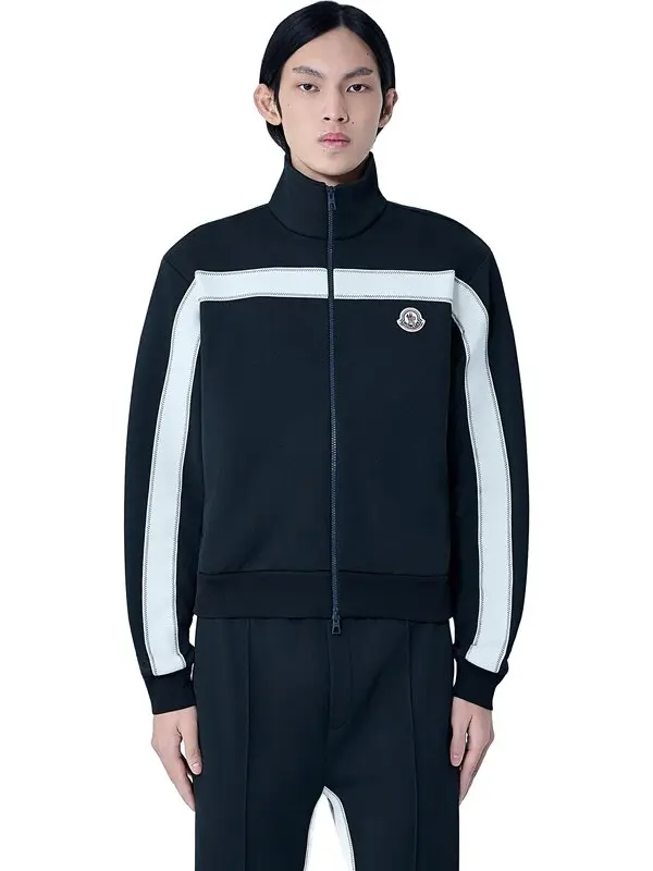 Moncler High-neck Zip Jacket - Black