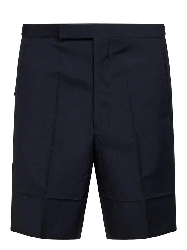 Prada Wool And Mohair Tailored Bermuda Shorts - Multicolor