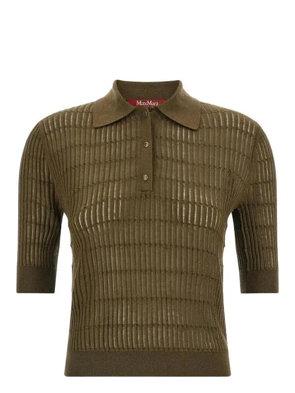 Max Mara Mstgallo' Polo Shirt - Green