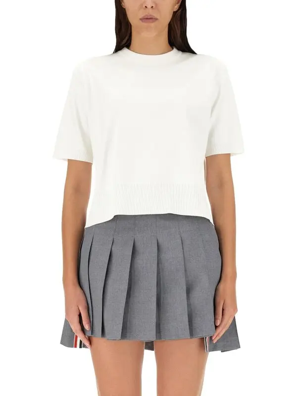 Thom Browne Boxy Fit T-shirt - White