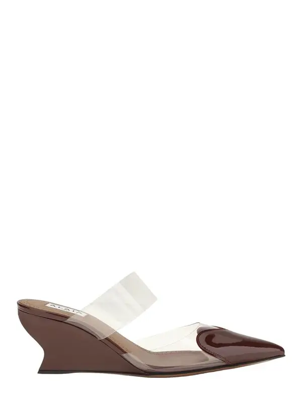Alaïa Le Coeur Patent Leather Mules - Multicolor